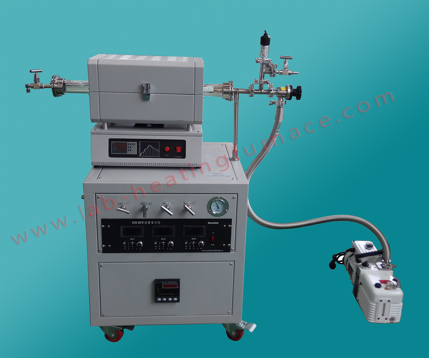 CVD furnace for CNT and graphene synthesis